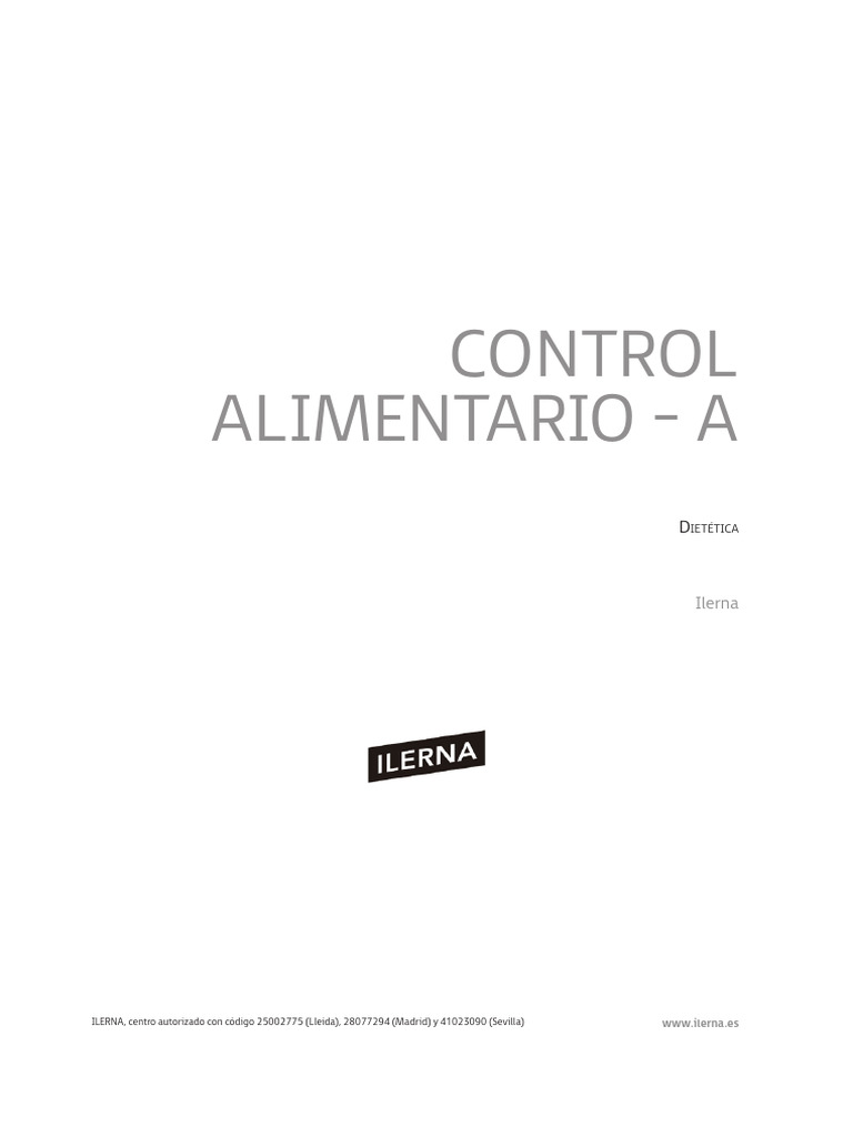 Control Alimentario | PDF | Gusto | Alimentos