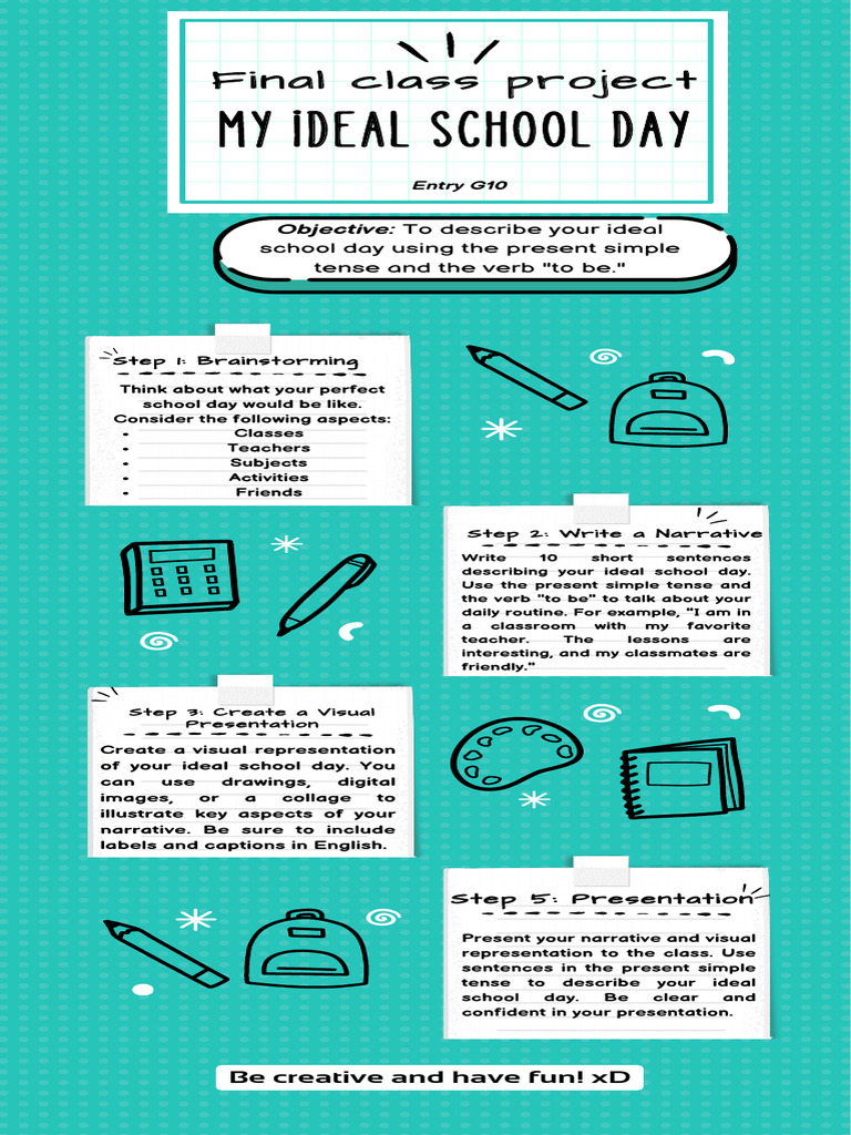 My Ideal School Day Project | PDF