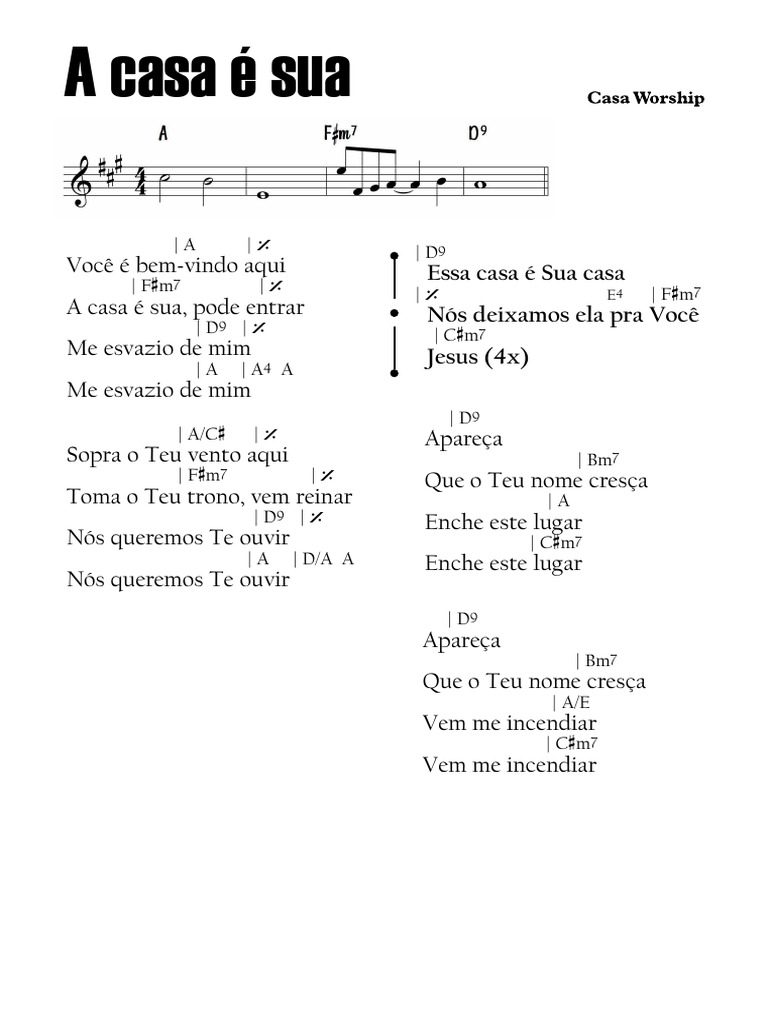 A Casa É Sua | PDF