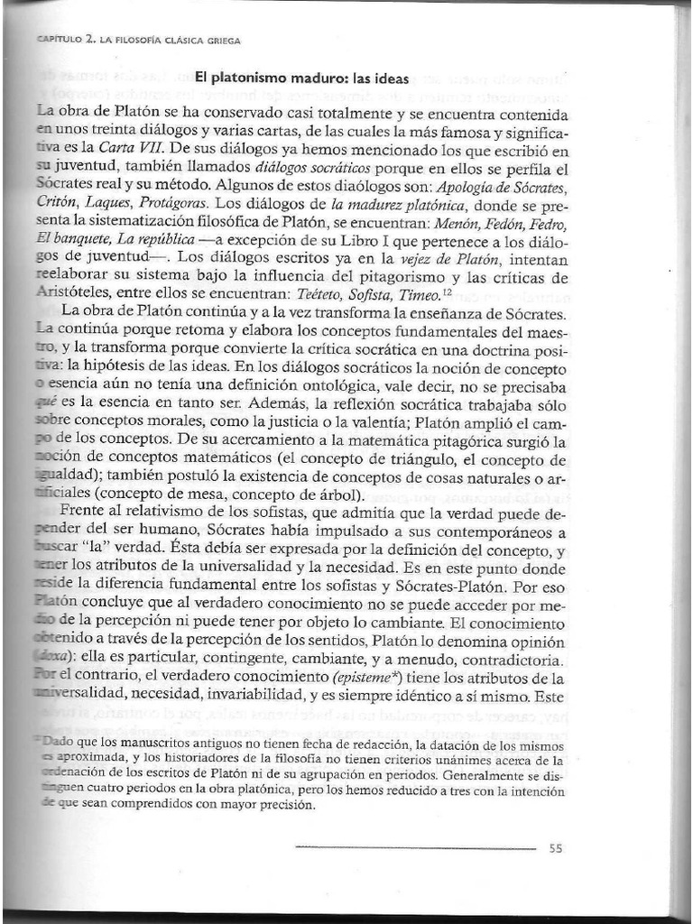 Brunet - La Razón en Su Historia - Platón | PDF