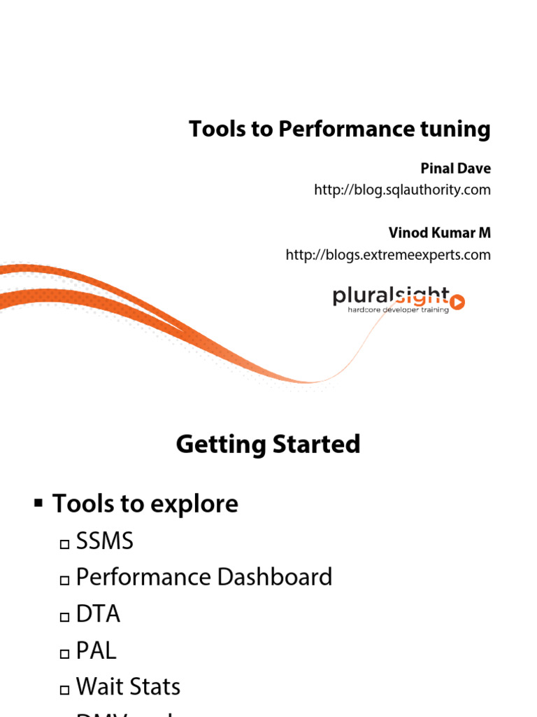 4 Query Tuning Introduction m04 Tools To Performance Tuning Slides | PDF