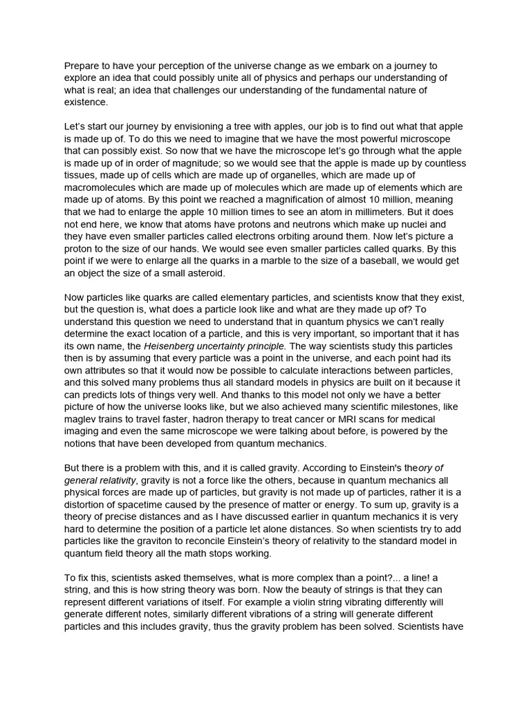 String Theory | PDF | String Theory | Quantum Mechanics