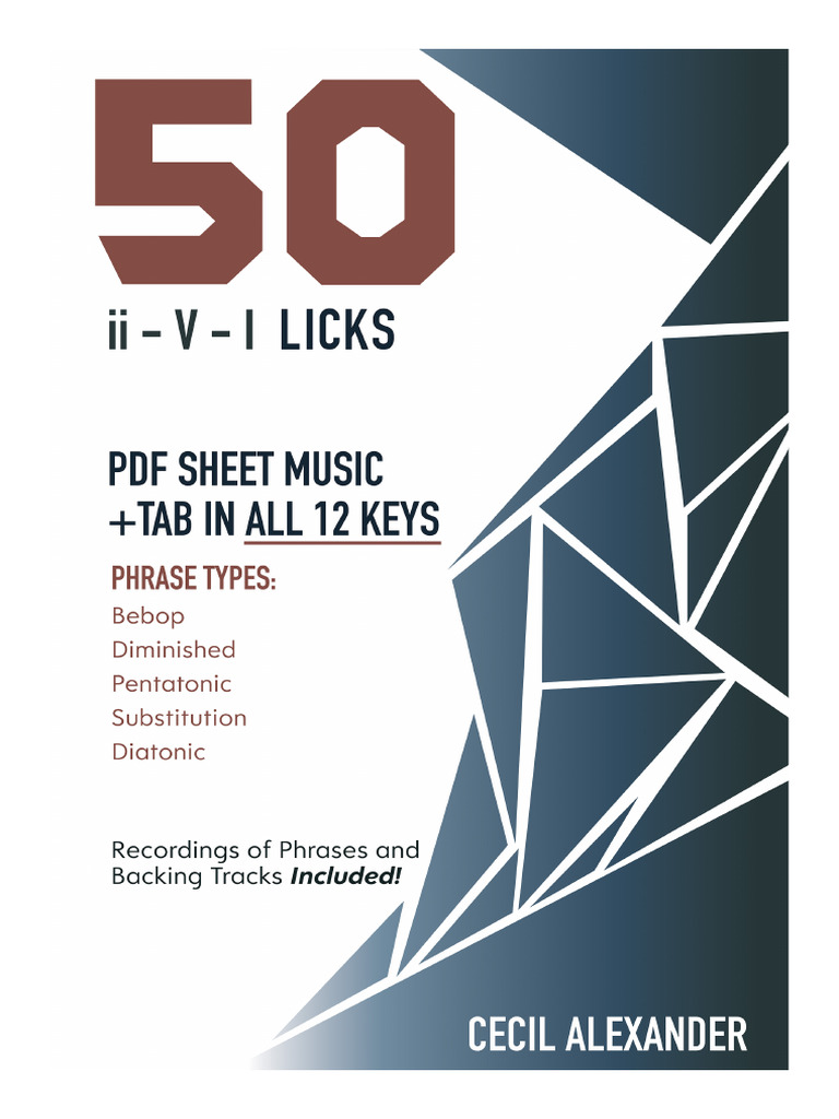 Cecil Alexander - 50 ii-V-I Licks | PDF