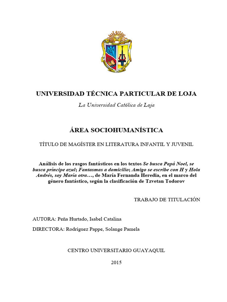 Pena Hurtado Isabel Catalina | PDF