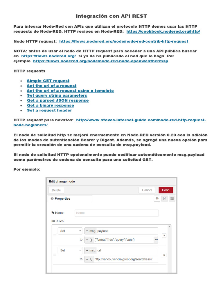 Integración Con API REST | PDF