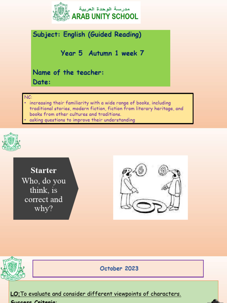 Year 5 Guided Reading Term 1 Week 7 Girls-1 | PDF | Cognition ...