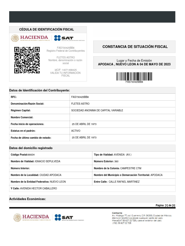 Código Postal 66634 Apodaca | PDF