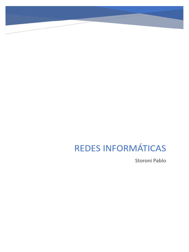 Introducción a Redes Informáticas | PDF