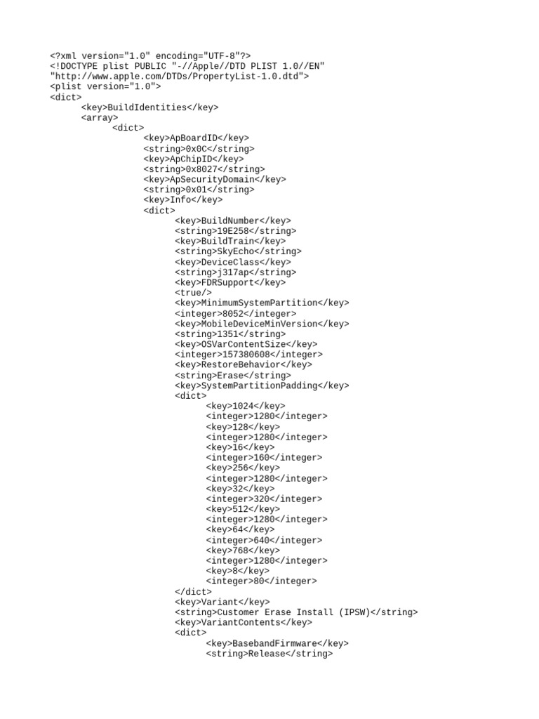 Build Manifest | PDF