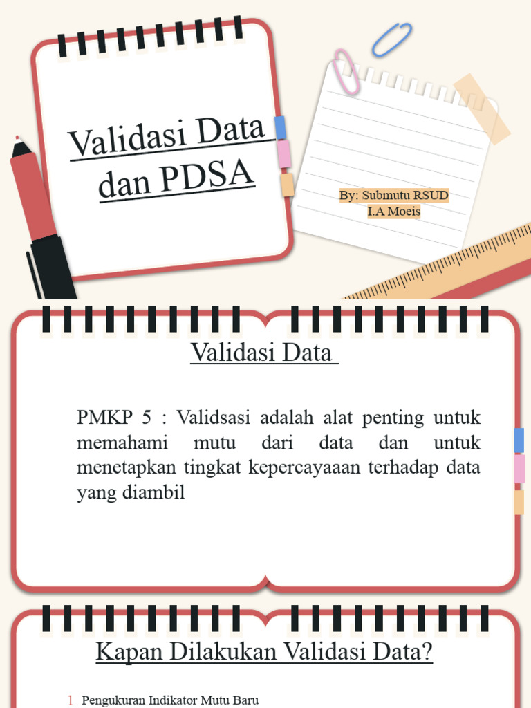 Validasi Data Dan PDSA | PDF | Bisnis