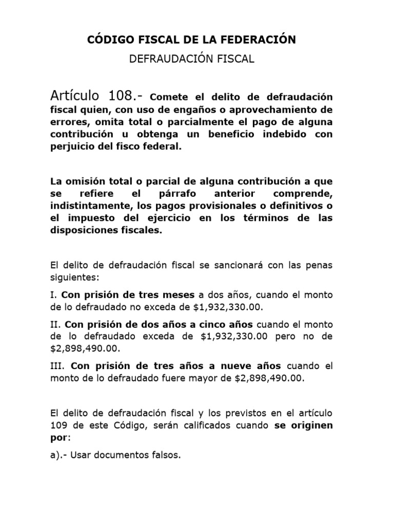 Defraudación Fiscal | PDF | Evasión de impuestos | Justicia
