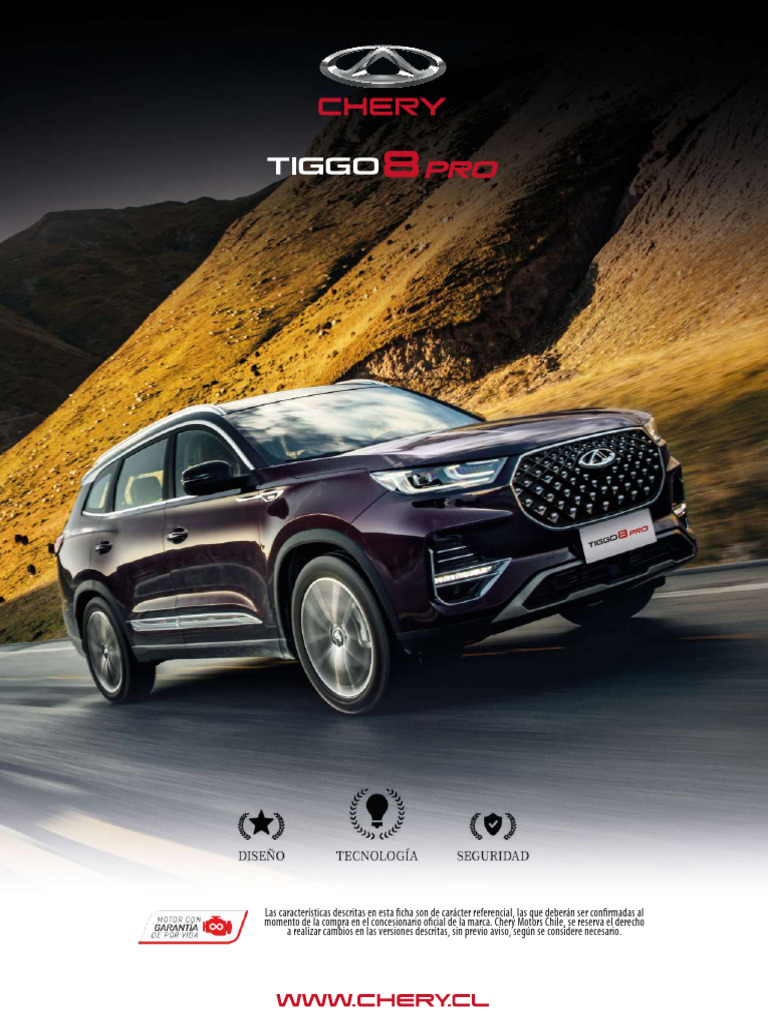 Ficha Tecnica Tiggo8 PRO | PDF