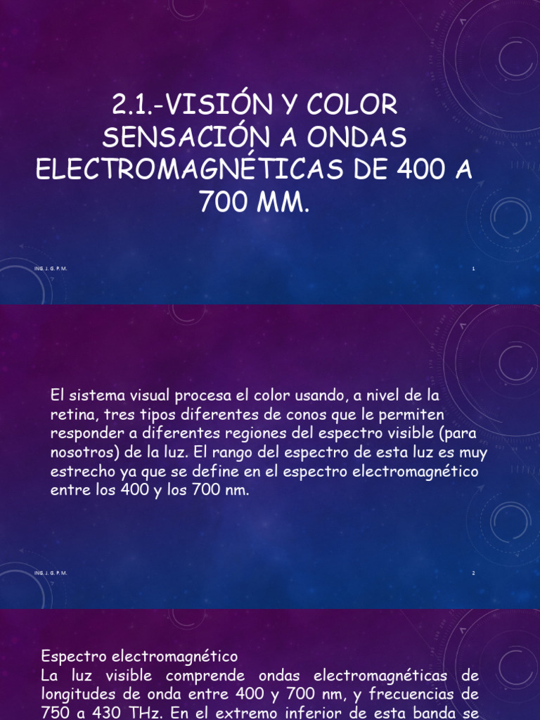 2.1-Visión y Color Sensación A Ondas Electromagnéticas de | Descargar ...