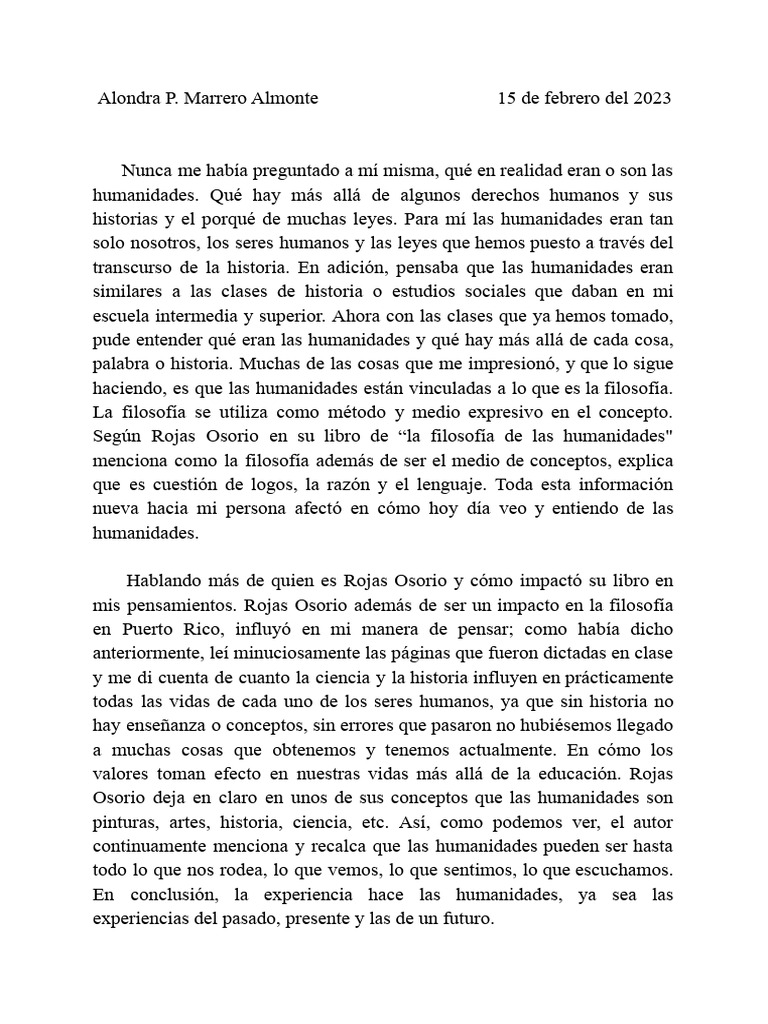 Reseña HUMAU | PDF | Humanidades | Realidad