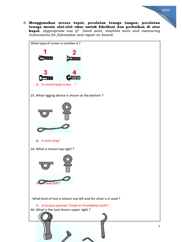 8 Appropriate Use of Hand Tools, Machine Tools and Measuring ...