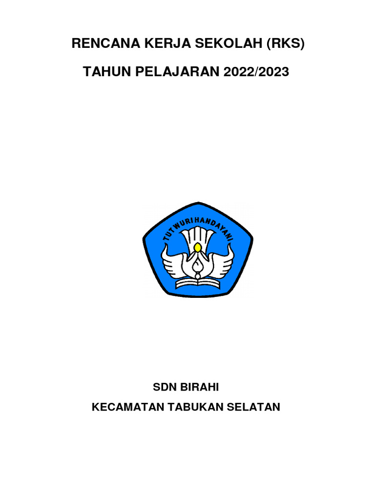 Rencana Kerja Sekolah SDN Birahi 2022/2023 | PDF