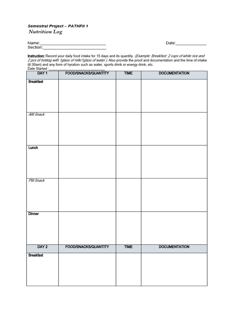 Pathfit1 Semestral Project Pdf 