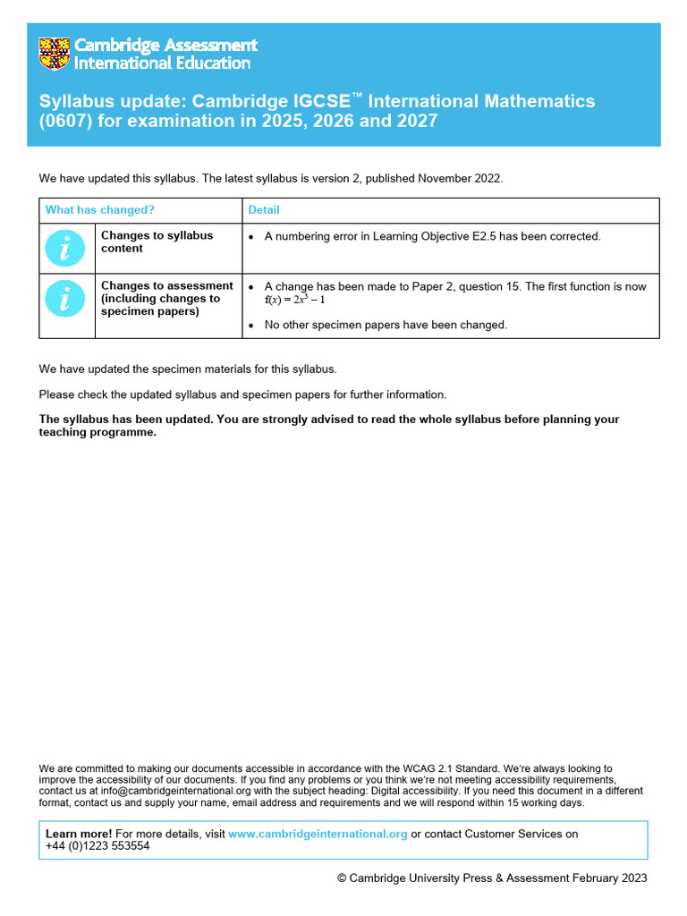 2025 2027 Syllabus Update | PDF | Career & Growth