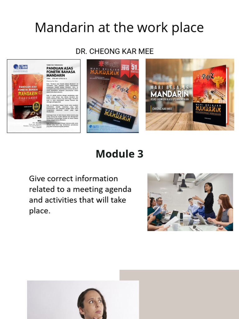 Slide Module 3 Mandarin DR Cheong Kar Mee | PDF