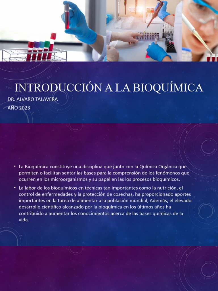Introducción A La Bioquímica | PDF