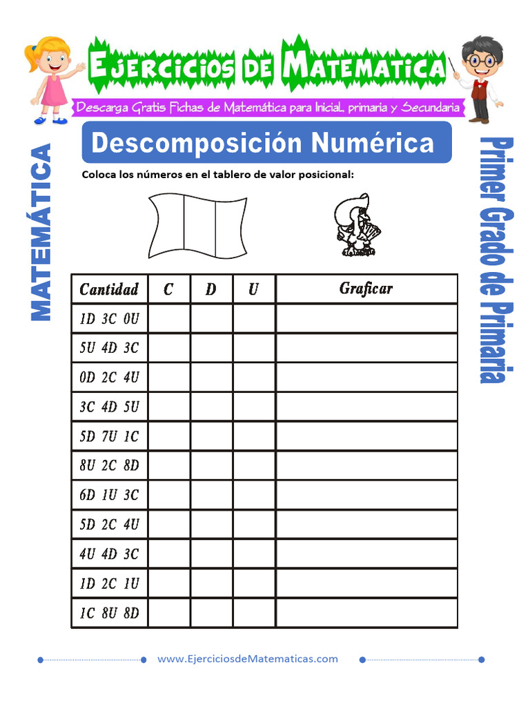 Ejercicios de Valor Posicional para Niños | PDF