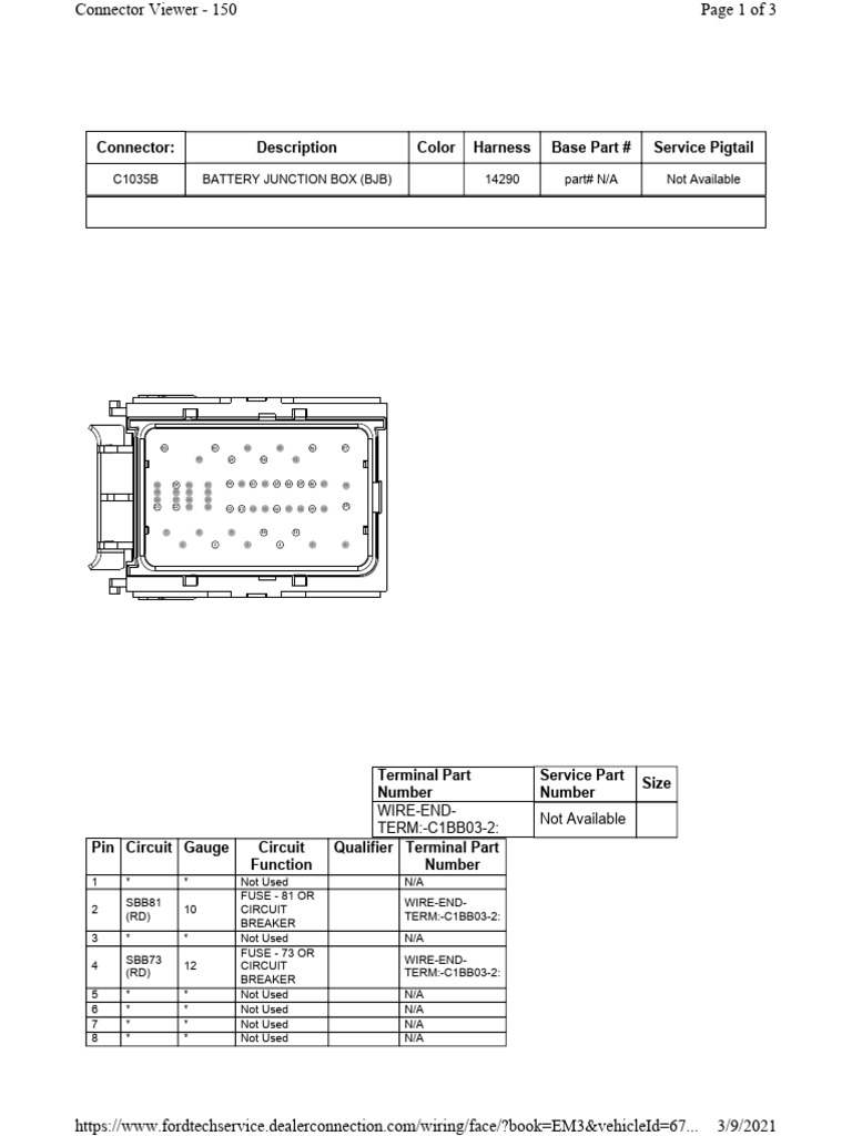 C1035B Term | PDF | Fuse (Electrical) | Vehicles
