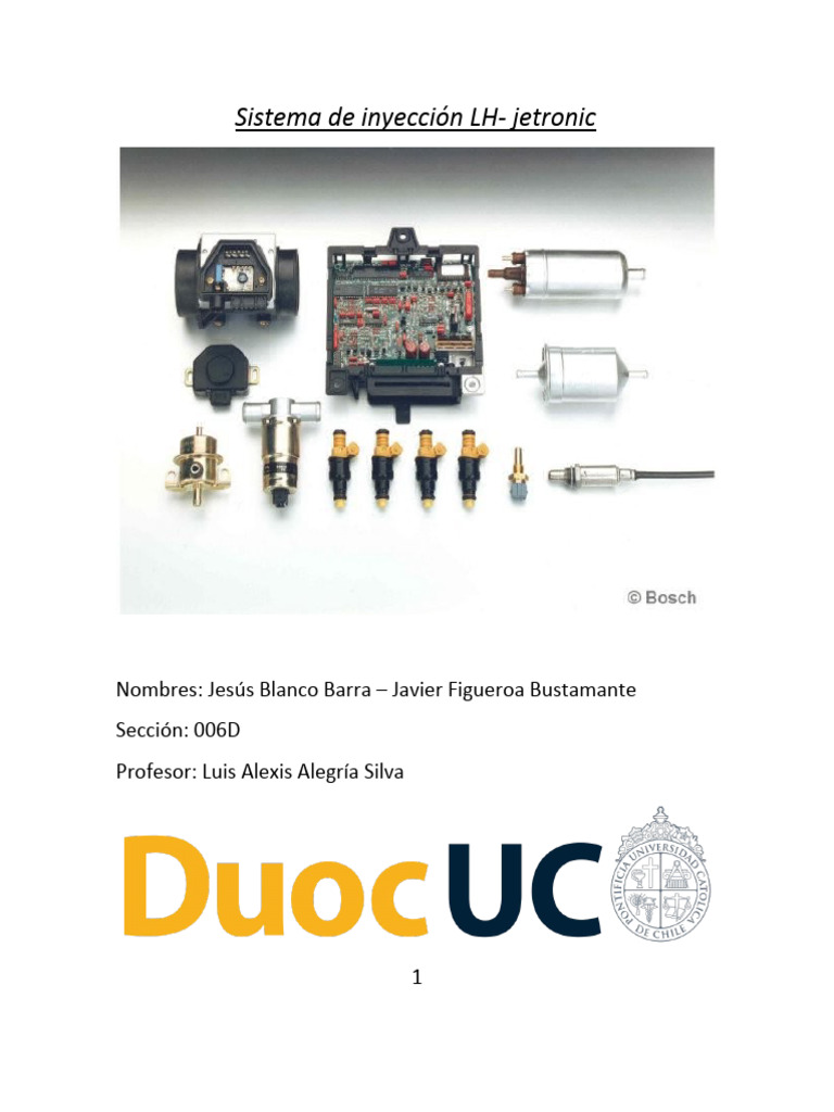 Sistema de Inyección LH-Jetronic | PDF