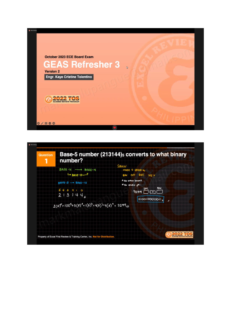 Refresher 3 Geas | PDF