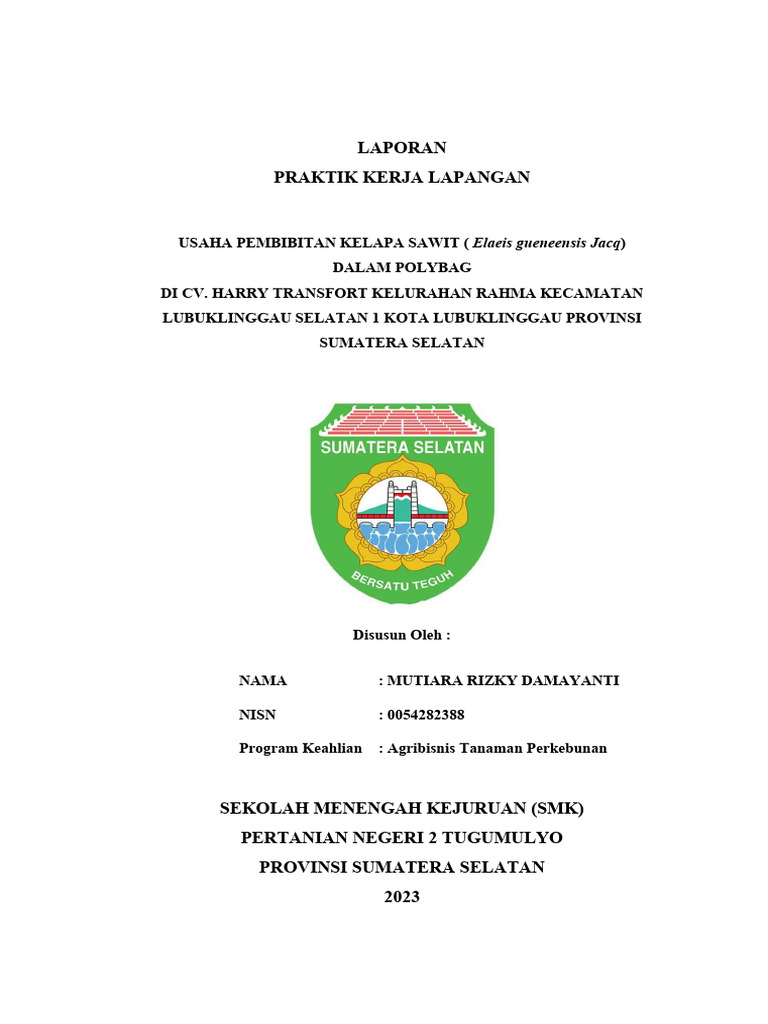 LAPORAN Tiara PKL | PDF