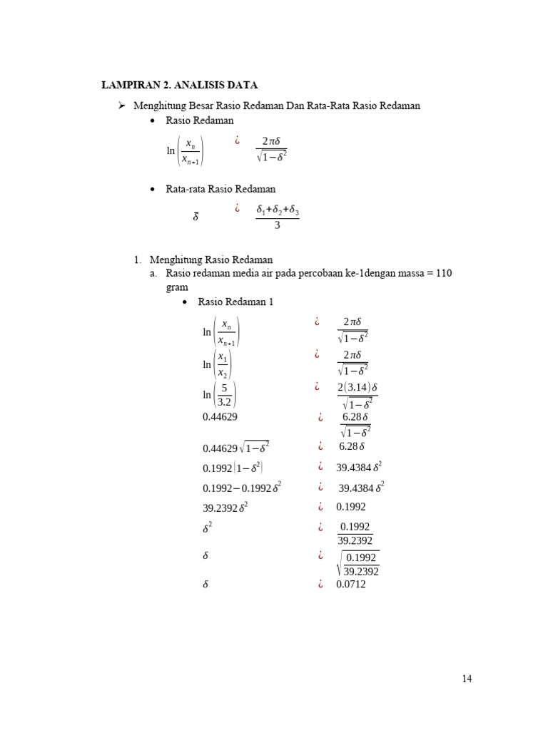 Analisis Rasio Redaman Air dan Minyak | PDF