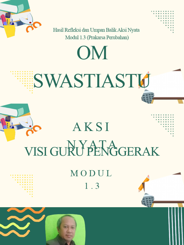 Aksi Nyata Modul 1.3 Visi Guru Penggerak | PDF | Karier & Perkembangan