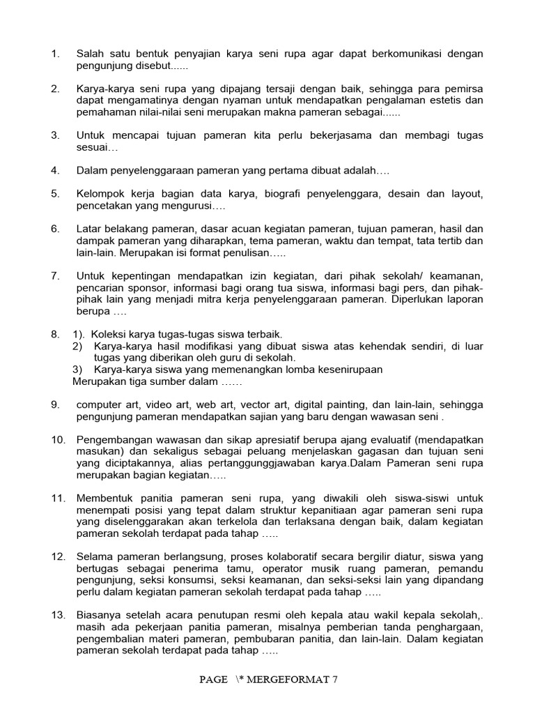 Latihan Soal Sumatif 1 Genap XI 2023 | PDF