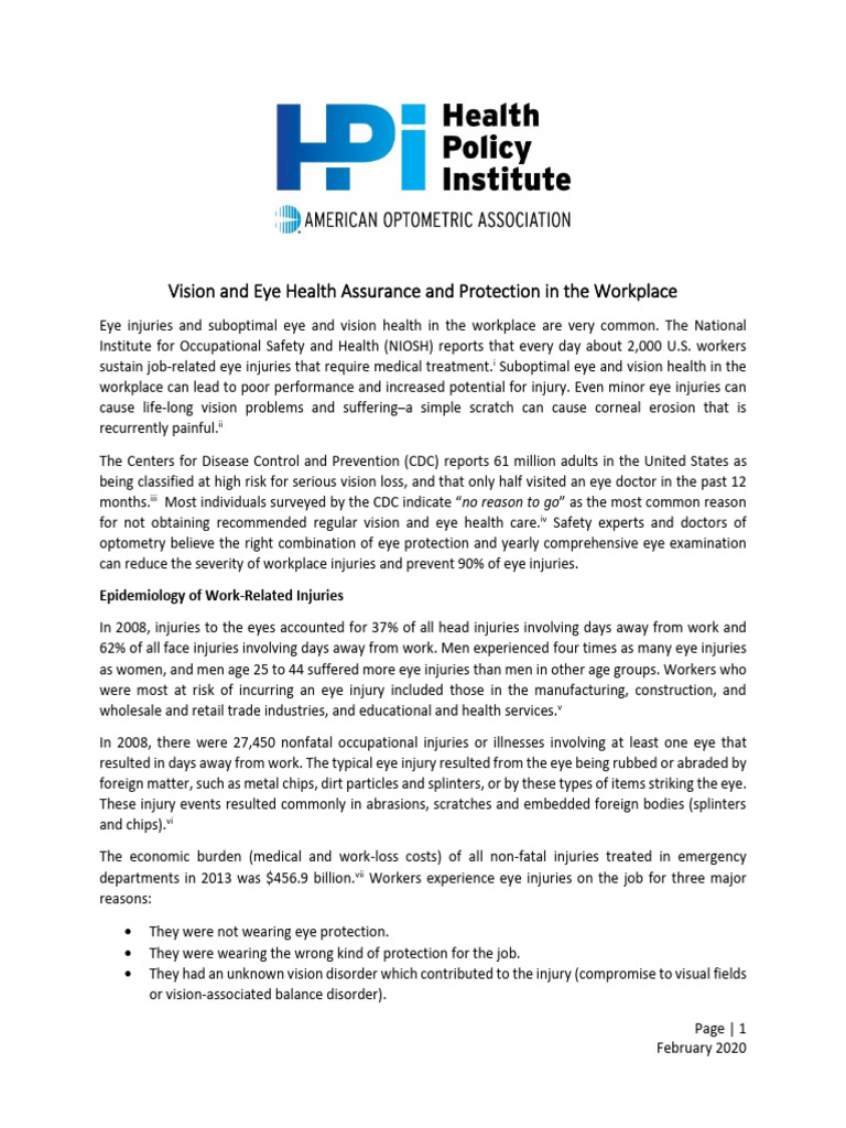 HPI - Workplace Occupational Health and Safety | PDF | Personal ...