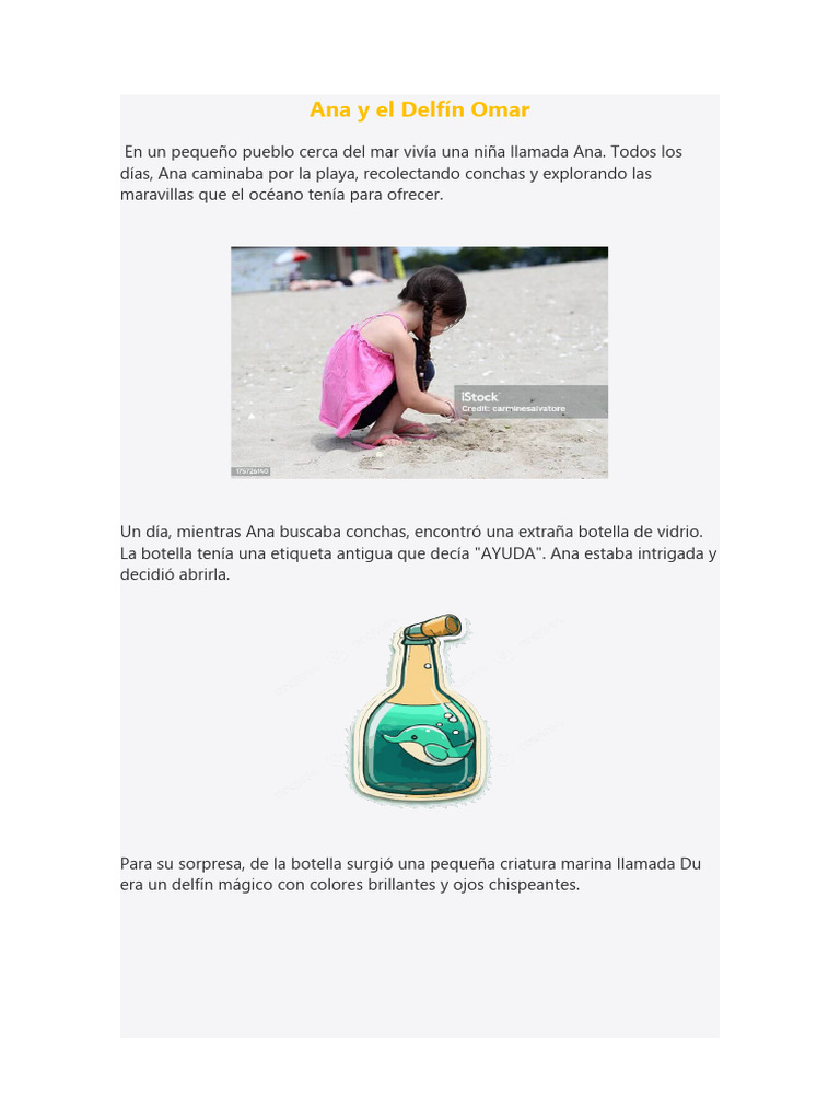 Ana y Omar: Amistad y Magia Marina | PDF | Viajes y turismo