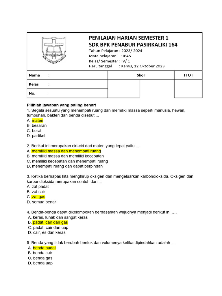 PH Ipas | PDF | Seni & Disiplin Bahasa | Sains & Matematika