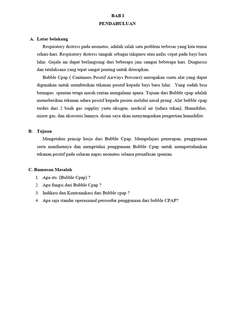 BST Materi Bubble Cpap | PDF | Kesehatan Holistik