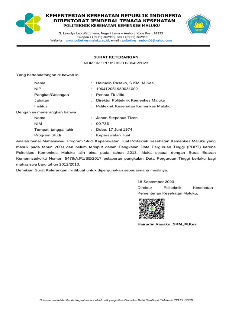 Keterangan John Tiven | PDF