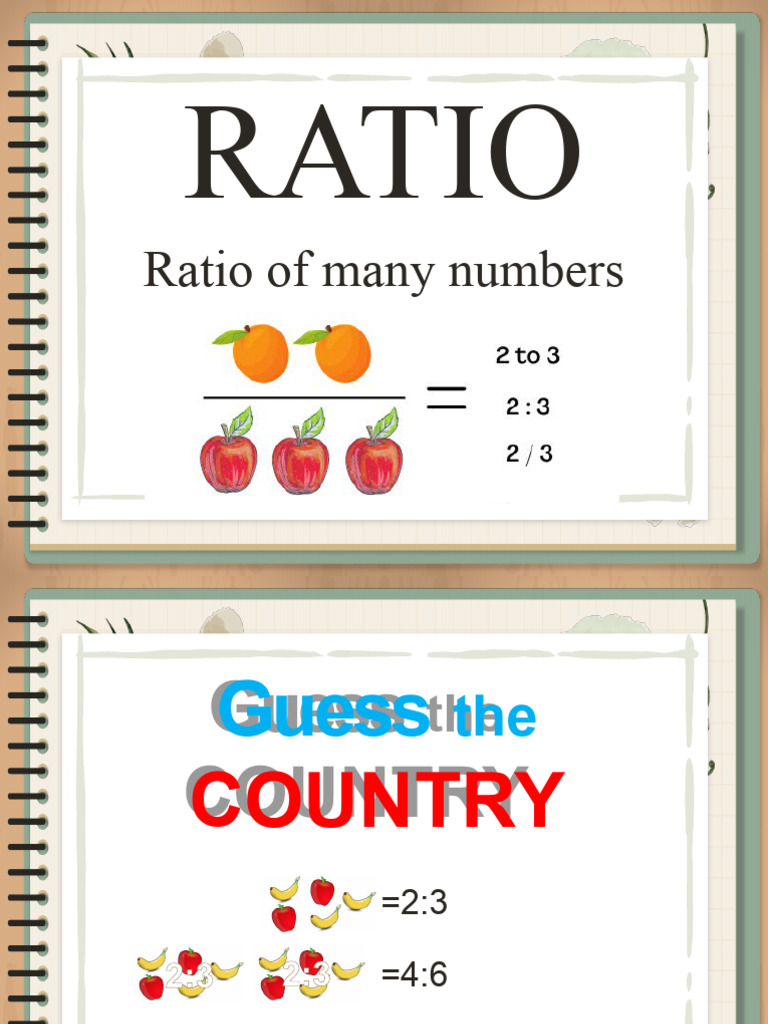 Ratio of Many Numbers | PDF