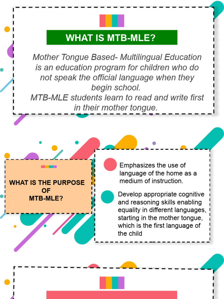 What Is Mtb-Mle | PDF