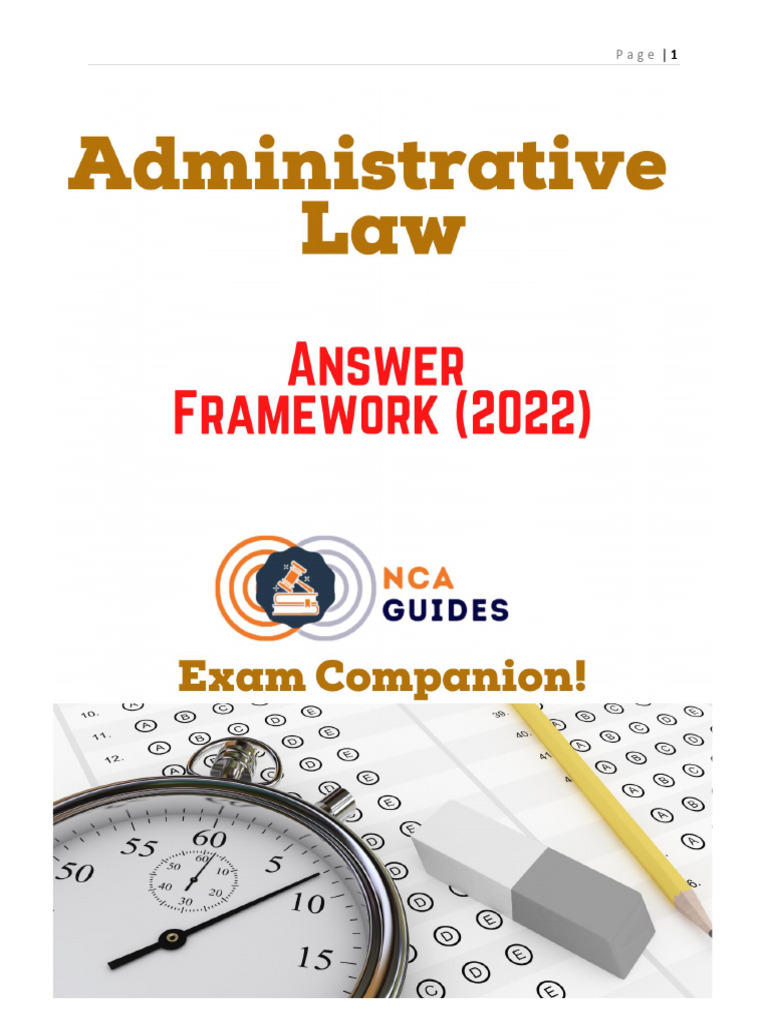 2022 Admin Law Framework Iedsfa | PDF