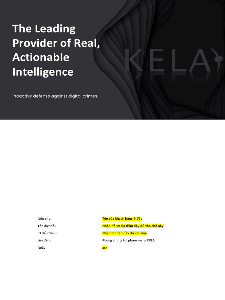 KELA Proposal VN | PDF