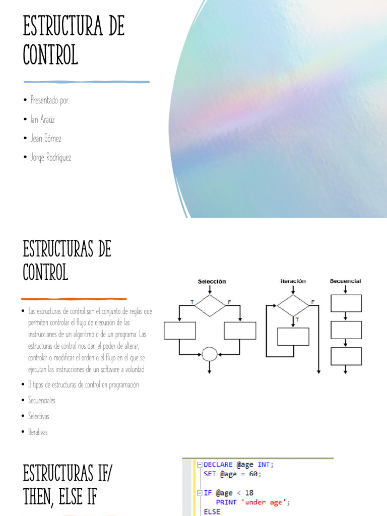 Estructura de Control | PDF | SQL | Flujo de control