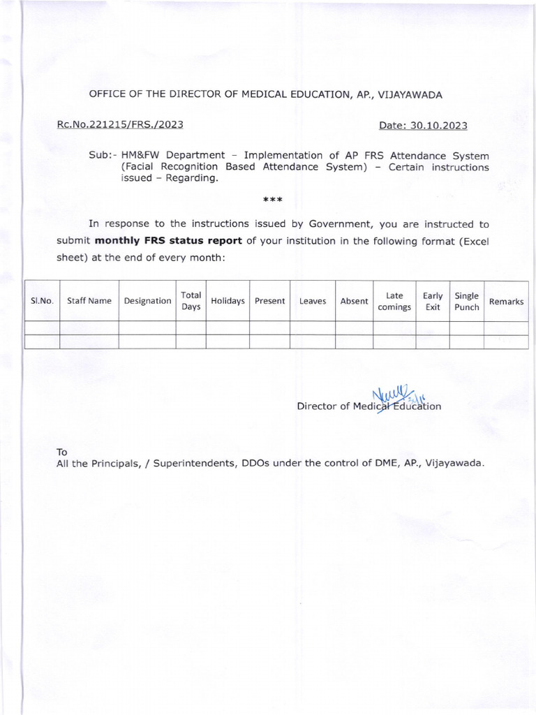 Implementation of AP FRS Attendance System | PDF