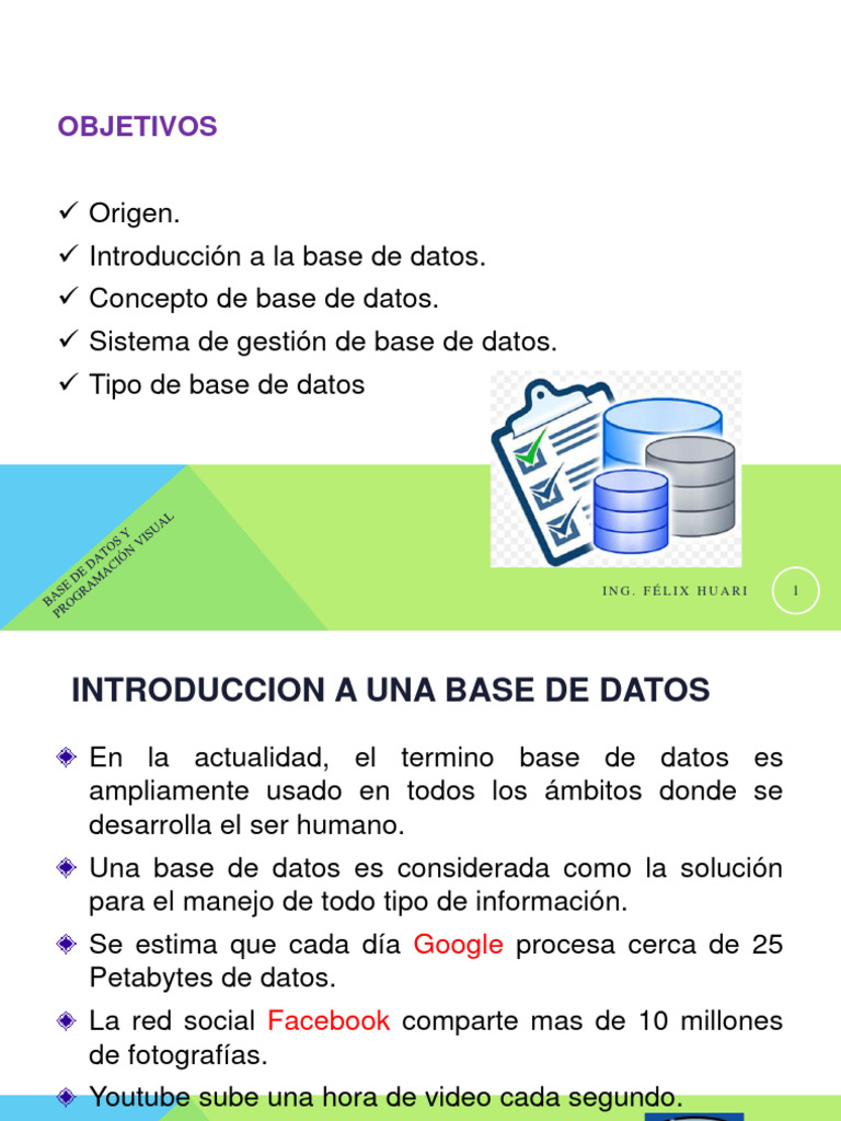 S1 - A - Introduccion A Las Base de Datos | PDF | Bases de datos | Oracle Corporation