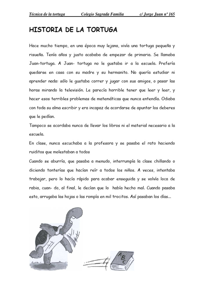 Cuento de La Tortuga | PDF