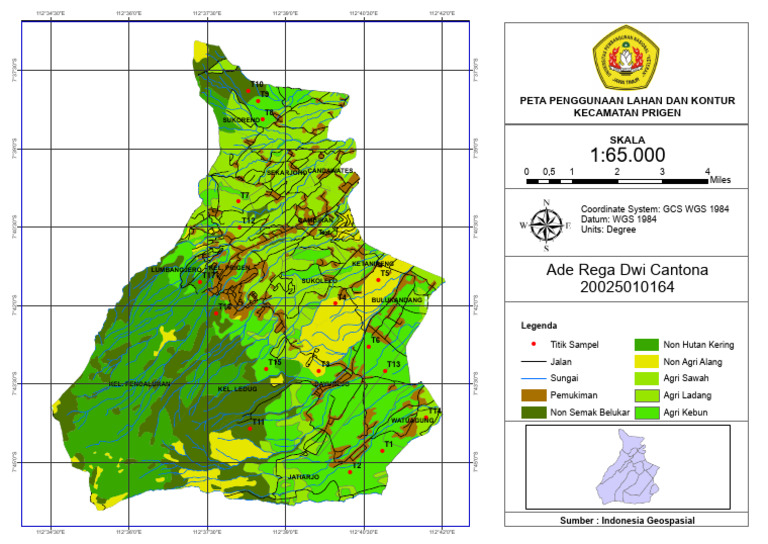 Peta Prigen Pasuruan Tanpa Kontur | PDF
