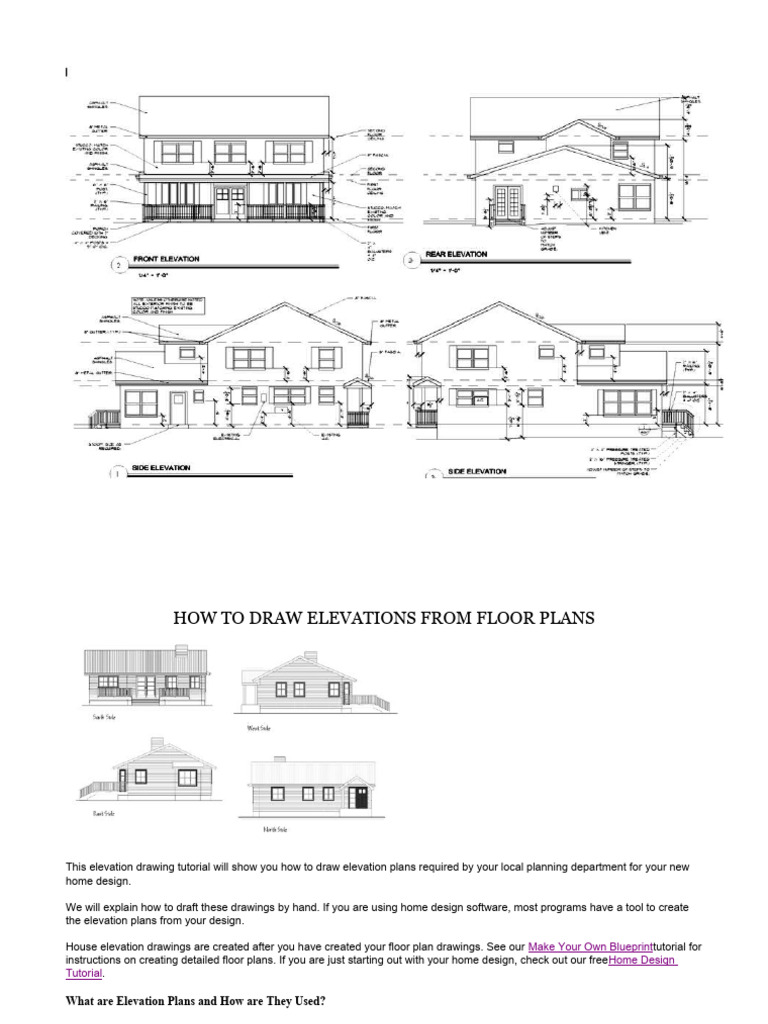 Elevation | PDF | Roof | Door