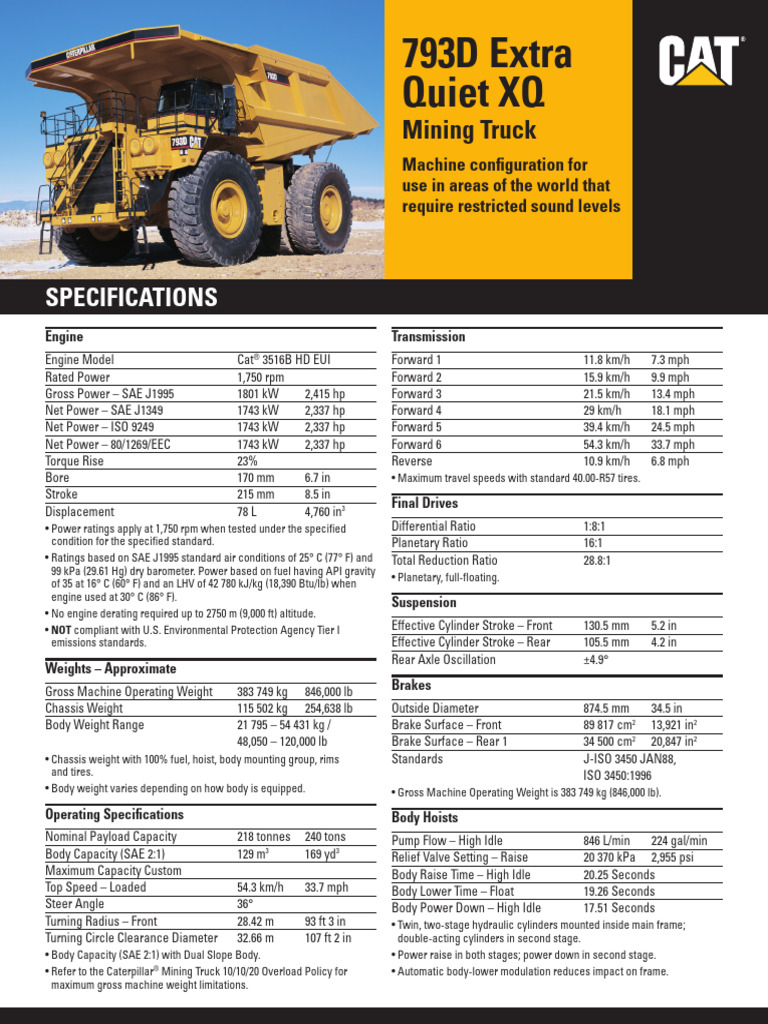 E1 5877 793D Specalog | PDF