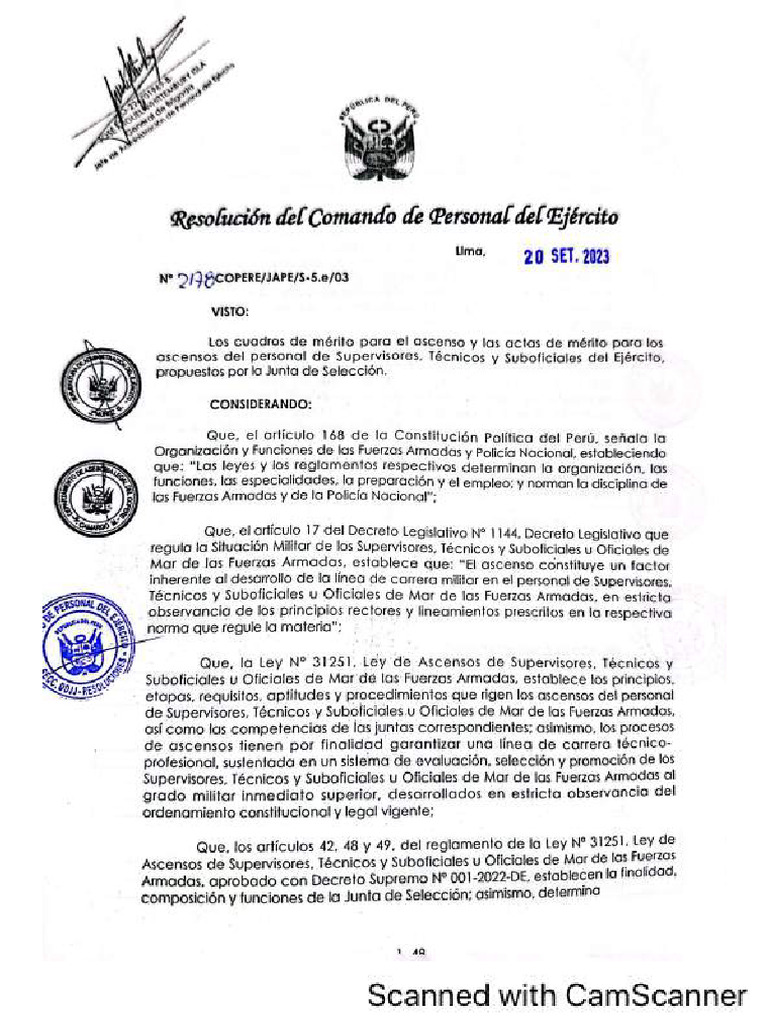 Ascensos Tcos y Ssoo 2024 | PDF