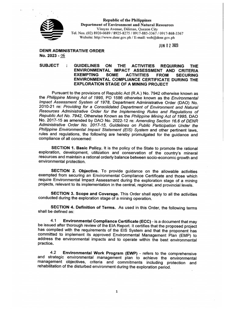 DAO 2023-06 Exploration ECC | PDF